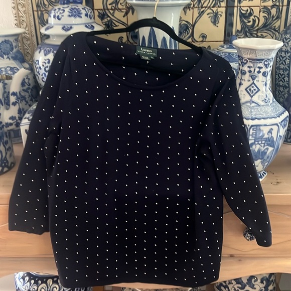 Ralph Lauren | Sweaters | Ralph Lauren Polka Dot Sweater X | Poshmark